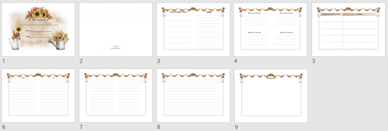 Guest Book Templates - Createful Journals Your Creative Inspiration