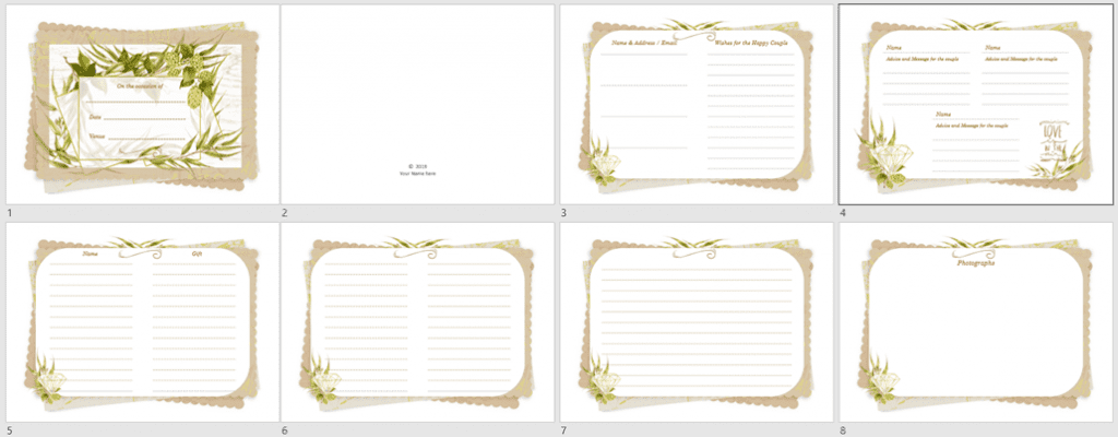 Guest Book Templates - Createful Journals Your Creative Inspiration