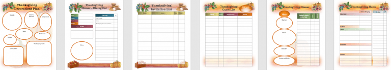 Thanksgiving Planner - Createful Journals Your Creative Inspiration