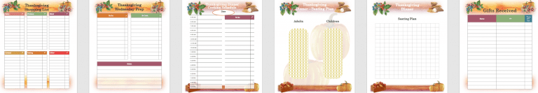 Thanksgiving Planner - Createful Journals Your Creative Inspiration