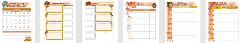 Thanksgiving Planner - Createful Journals Your Creative Inspiration