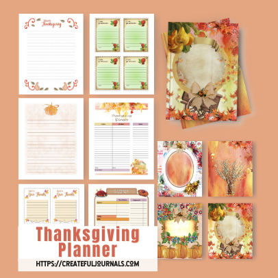 Thanksgiving Planner - Createful Journals Your Creative Inspiration
