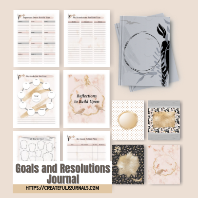 Goals and Resolutions Journal - Createful Journals Your Creative ...