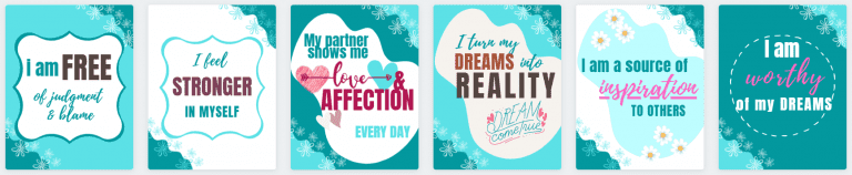 Affirmation Journal in Canva - Createful Journals Your Creative Inspiration