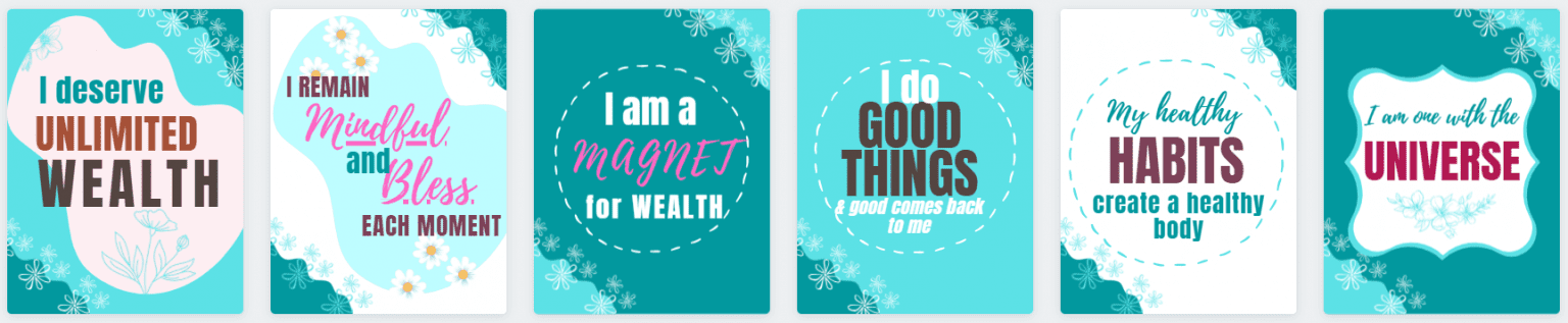 Affirmation Journal in Canva - Createful Journals Your Creative Inspiration