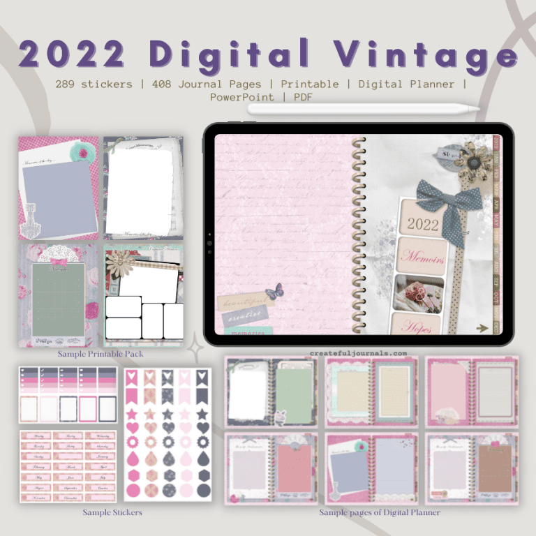 Vintage Planner Pack - Createful Journals Your Creative Inspiration