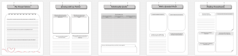 Couples Journal Templates - Createful Journals Your Creative Inspiration