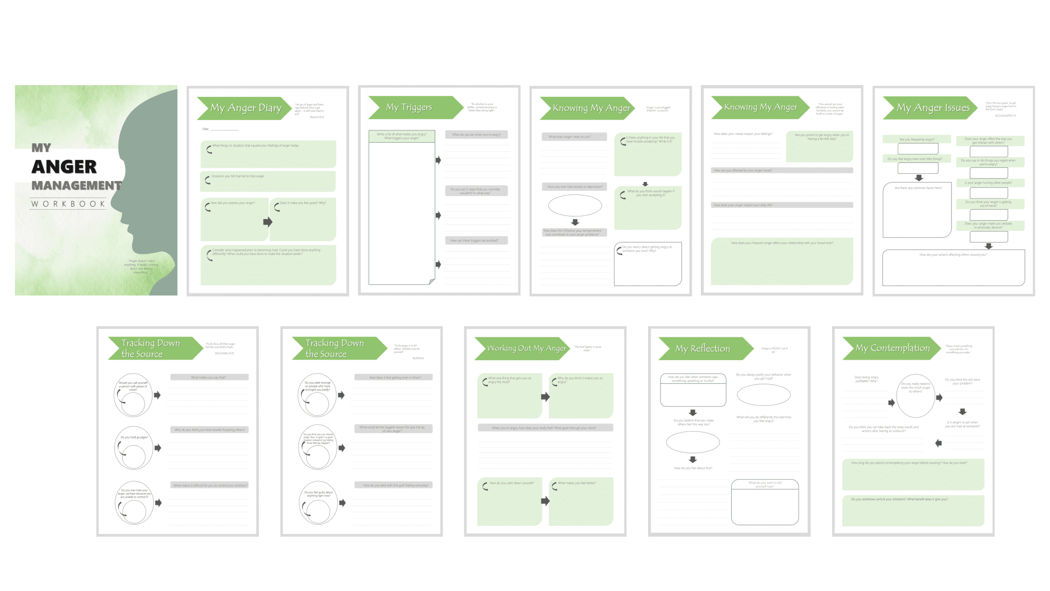 Anger Management Planner Templates - Createful Journals Your Creative ...