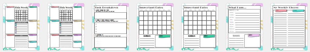 ADHD Templates in Canva and Powerpoint - Createful Journals Your ...