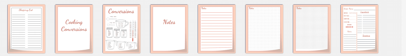 Recipe Planner Templates - Createful Journals Your Creative Inspiration