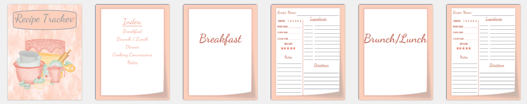 Recipe Planner Templates - Createful Journals Your Creative Inspiration