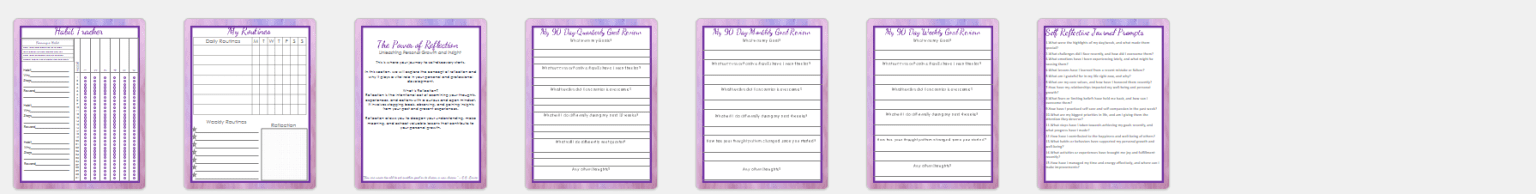 My 90 Day Growth Plan - Createful Journals Your Creative Inspiration
