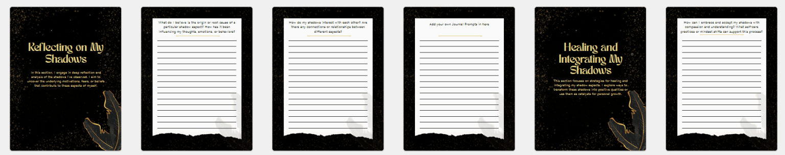 My Shadow Work Journal - Createful Journals Your Creative Inspiration