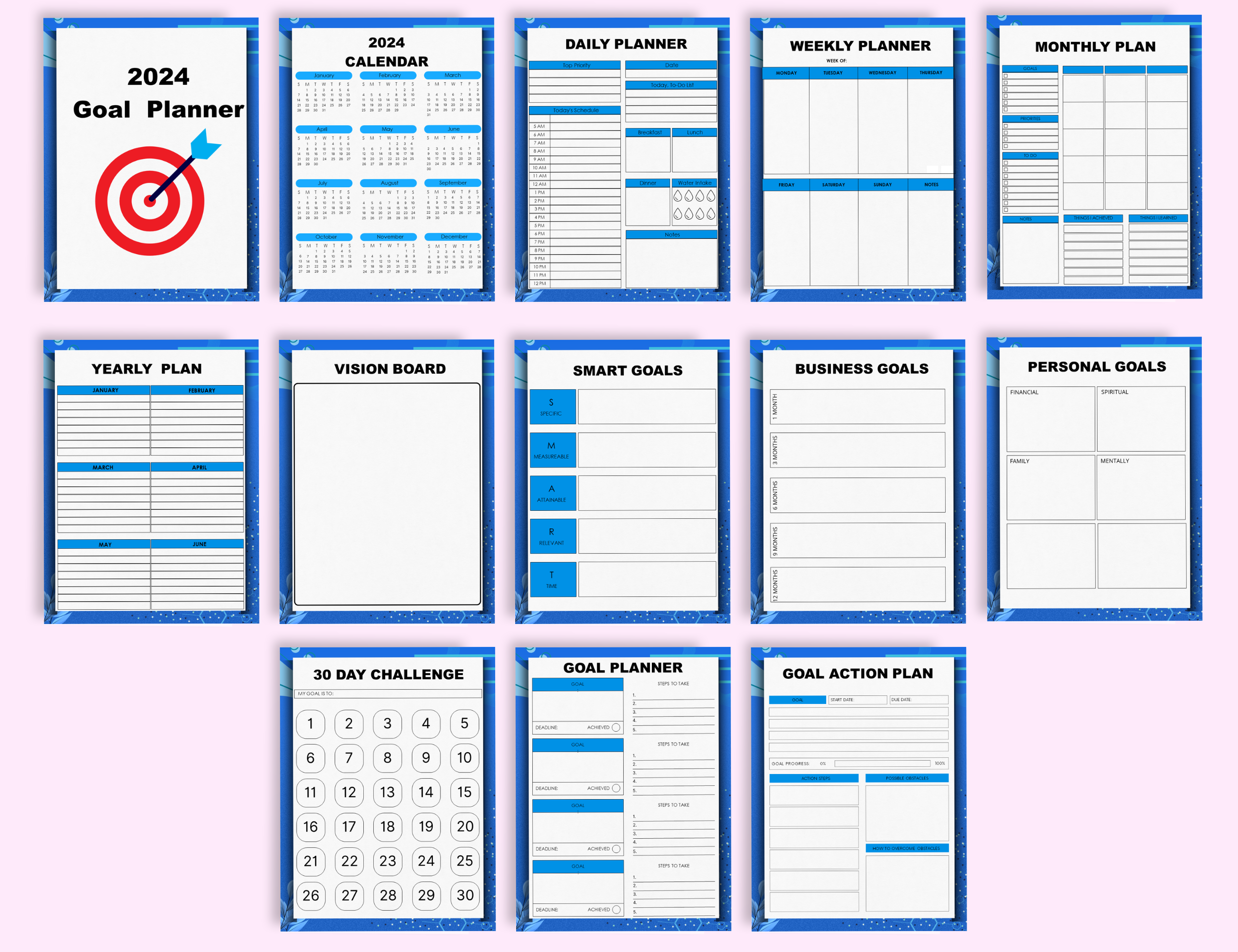 2024 Goal Planner PLR - Createful Journals Your Creative Inspiration