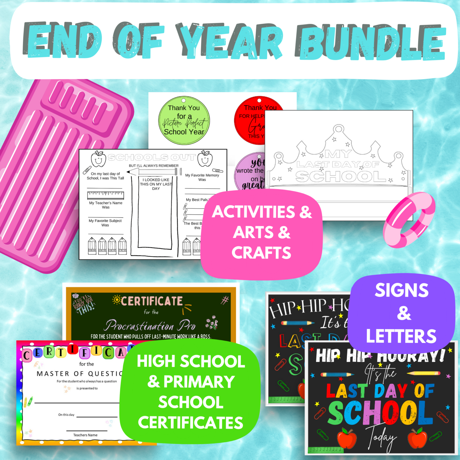 School's Out Celebration Bundle - Createful Journals Your Creative ...