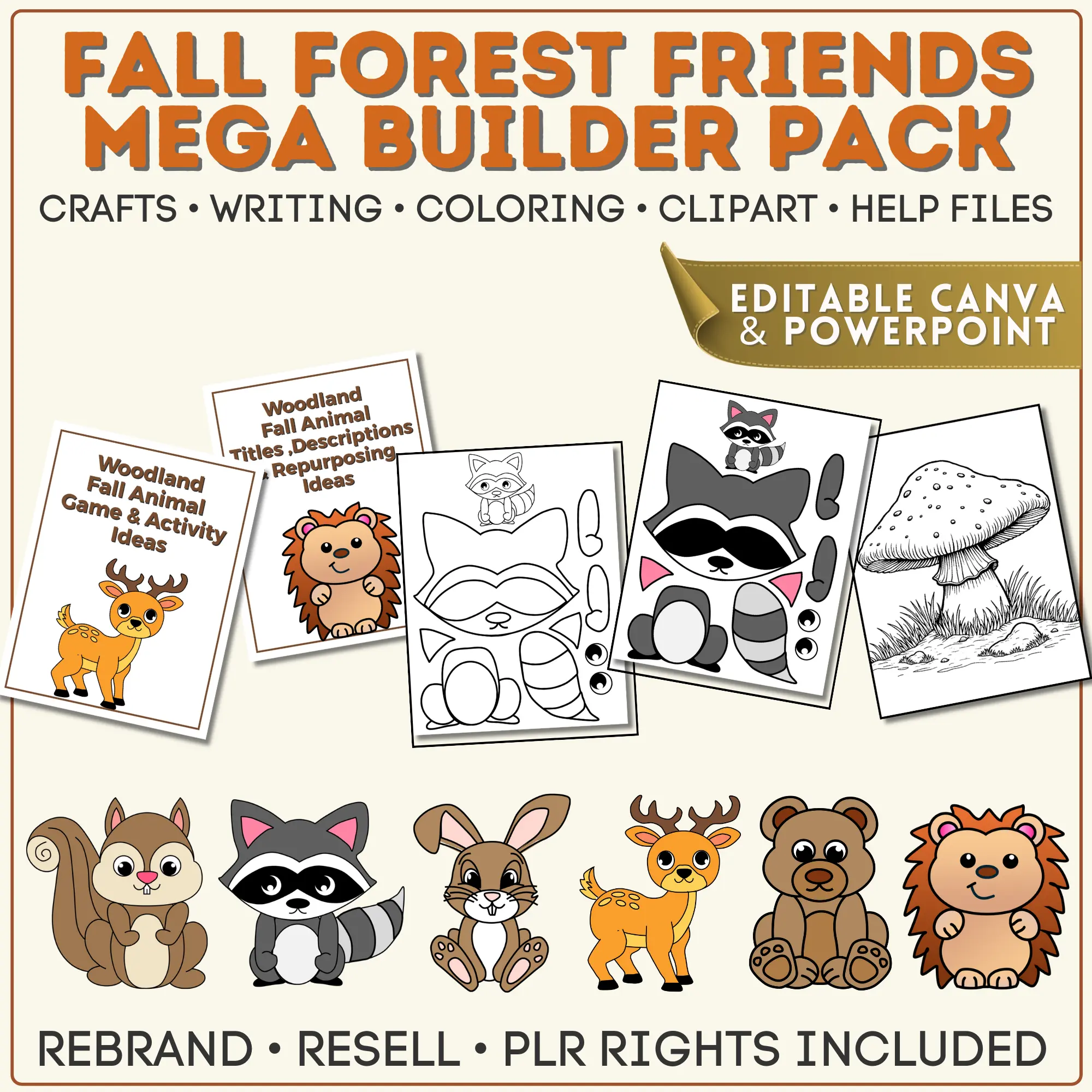 Fall Forest Friends Mega Builder Pack - Createful Journals Your Creative Inspiration